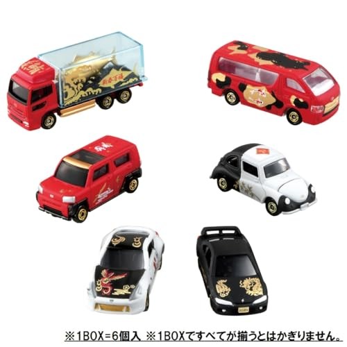 Takara Tomy Fukutomi Tomica BOX Set of 6 Diecast Miniature Car Lucky ...