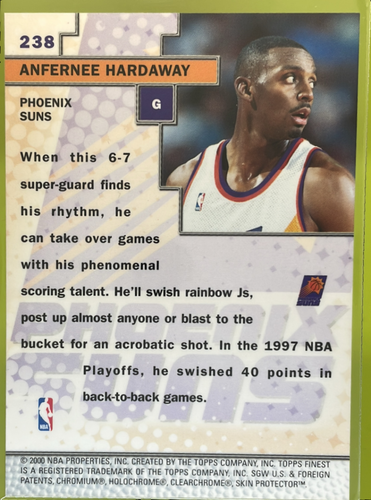 1999-00 Topps Finest Anfernee Hardaway Phoenix Suns #238 | eBay