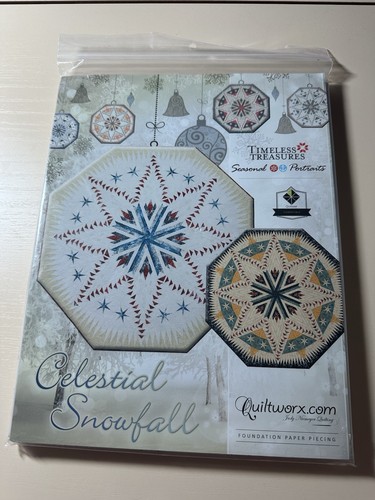 Celestial Snowfall Paper Piece Judy Niemeyer Quiltworx 62” Octagon NIP ...