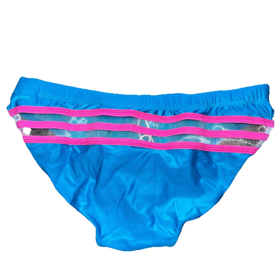💗 Slick it Up Speedo Men's Swimwear Size L large blue and pink | eBay