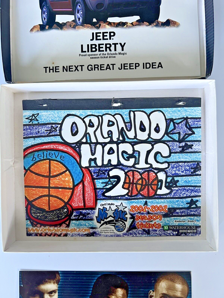 ORLANDO MAGIC RARE! 2001-2002 SEASON BOX - SCHEDULES, TICKET HOLDER ...