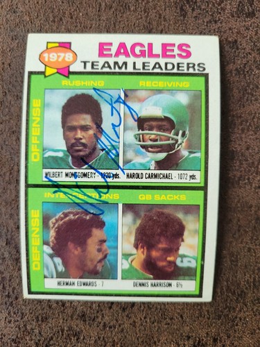 1979 Topps ROOKIE Wilbert Montgomery #151 - Philadelphia Eagles ...