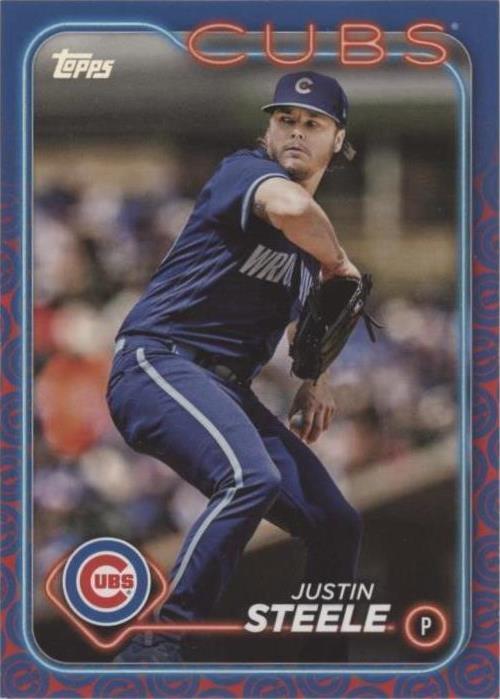 2024 Topps Series 1 - Justin Steele #318 Team Color Border for sale ...