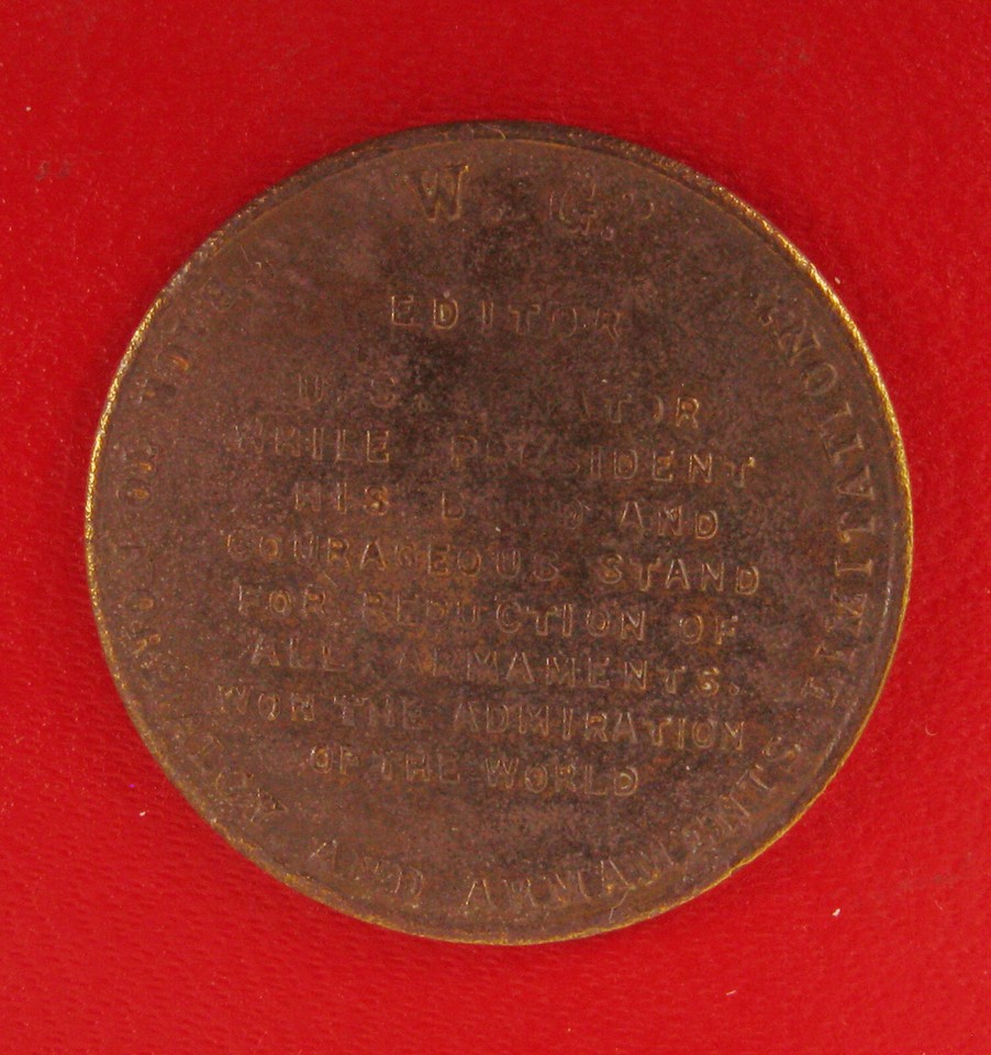 ANTIQUE BRONZE TOKEN COIN WARREN HARDING PRESIDENT 1921 - 1923 !! | eBay