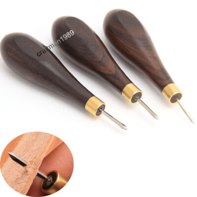 Quality Awl Tool Leather Stitching Awls Diamond Shape Ebony Blackwood ...