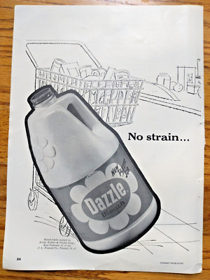 Arrow Rubber & Plastic Corp East Paterson NJ Dazzle Bleach bottle 1961 ...