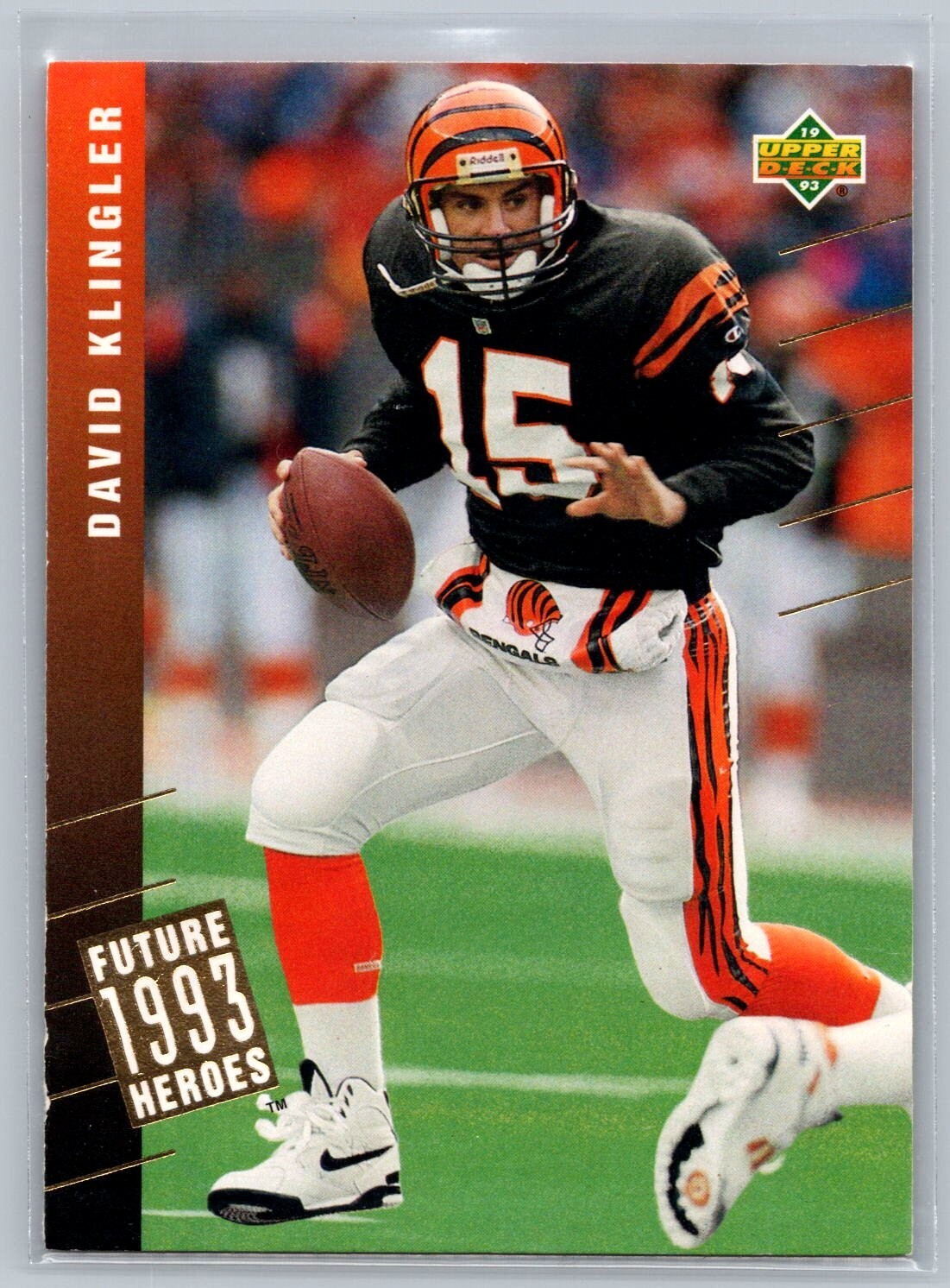 1993 UPPER DECK FUTURE HEROES CARD #41 of 45 David Klingler ...