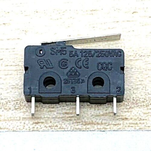 DICGU SM5 Micro Limit Switch With Press Rod Lever 3 Pins 5A 125/250VAC ...