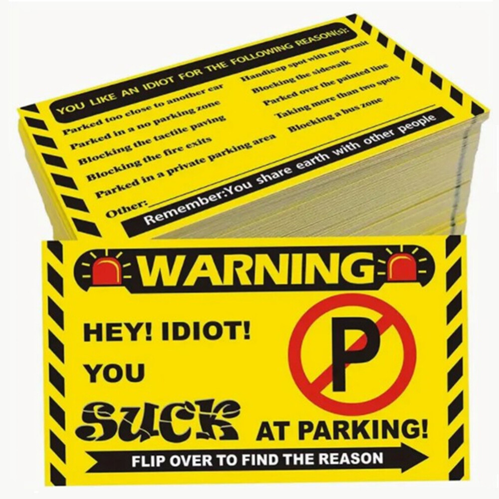 400PC No Parking Sign Sticker Self Adhesive Driveway Plaque Warning ...