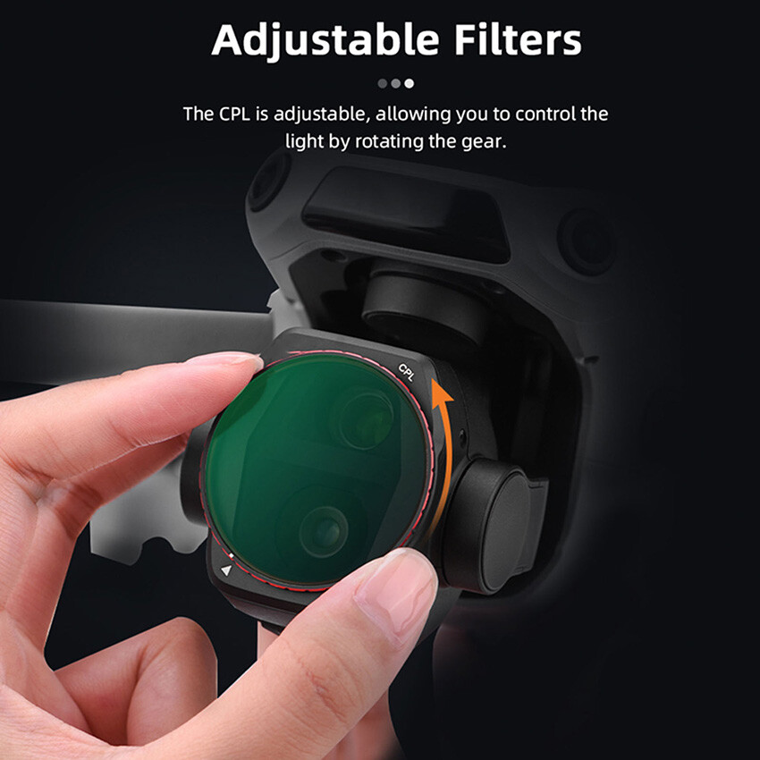 For DJI AIR3S Filter Light Damage Resistant UV Protection ND Scrim CPL ...