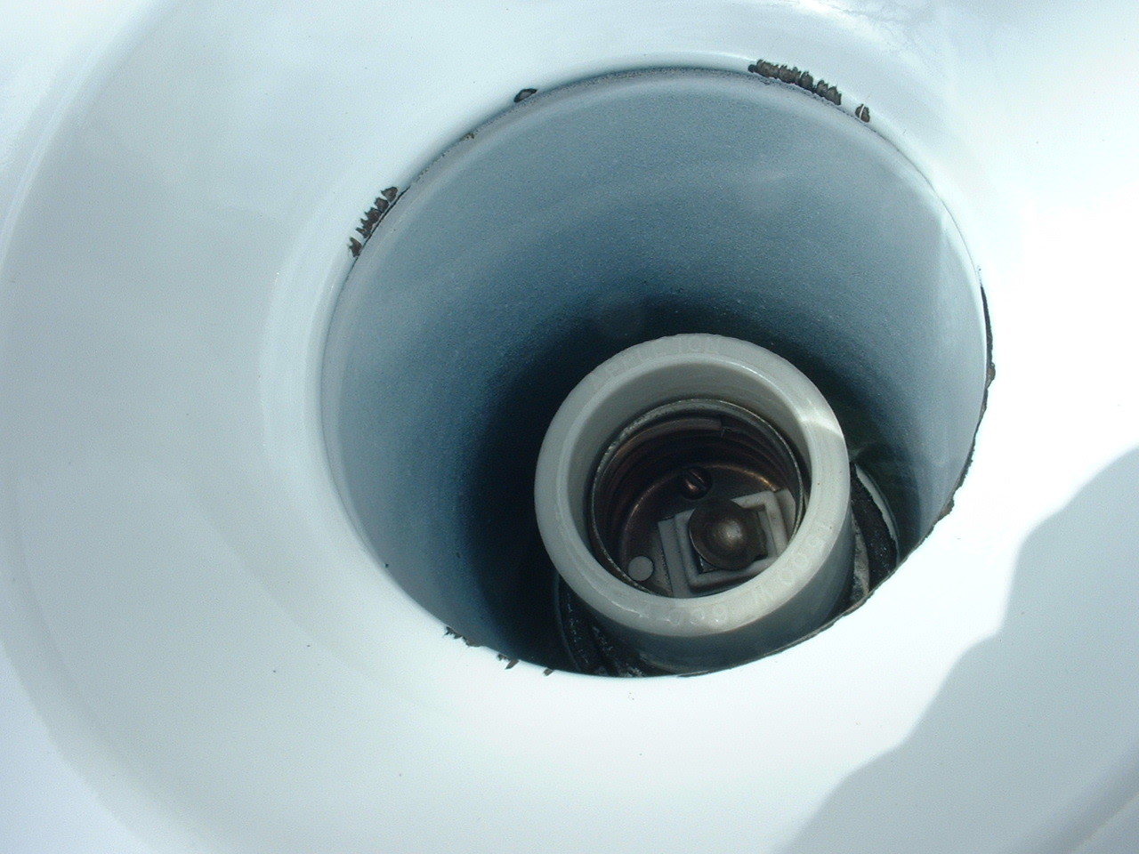 (2) VTG Appleton 18" Flush Mount Industrial Green Barn Porcelain Light ...