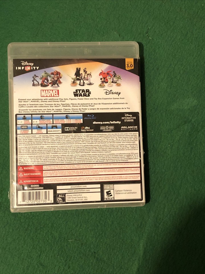 Disney Infinity (3.0 Edition) (Sony PlayStation 3, 2015) Complete New ...