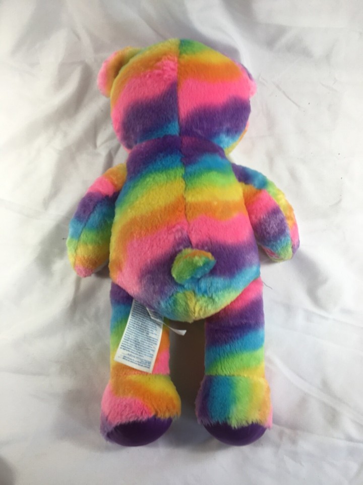 Build A Bear Rainbow Friends Multicolor Striped Plush Tie Dye Stuffed ...