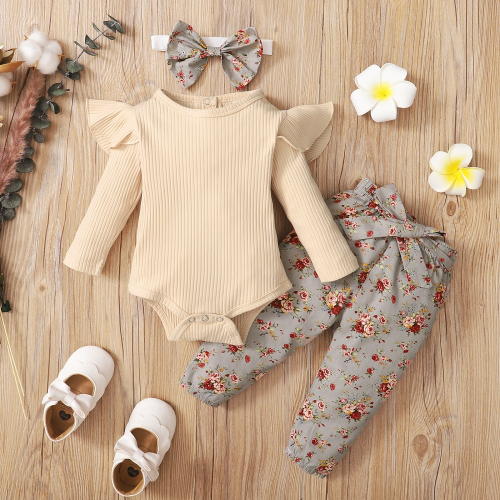 3Pcs Baby Girl Clothes Set Newborn Kids Clothing Childern Clothes Girl ...