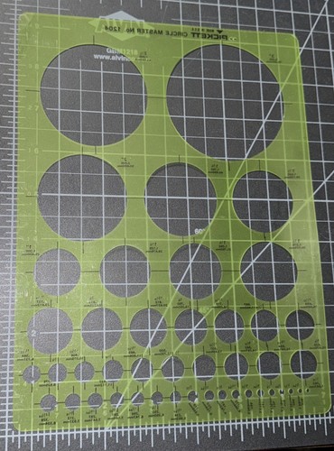 Vintage Pickett Circle Master No. 1204 Template Whole Numbers Size in ...