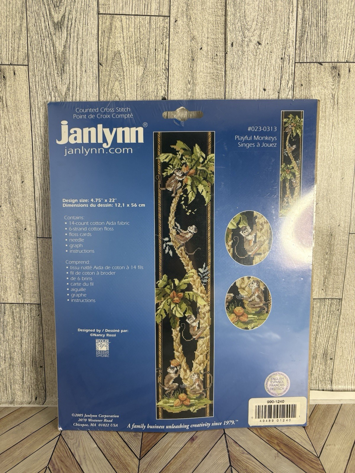 Janlynn Counted Cross Stitch Playful Monkeys #023-0313 Kit | eBay