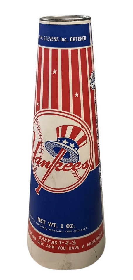 Vintage 1960's New York Yankees Baseball Stadium Popcorn Holder ...