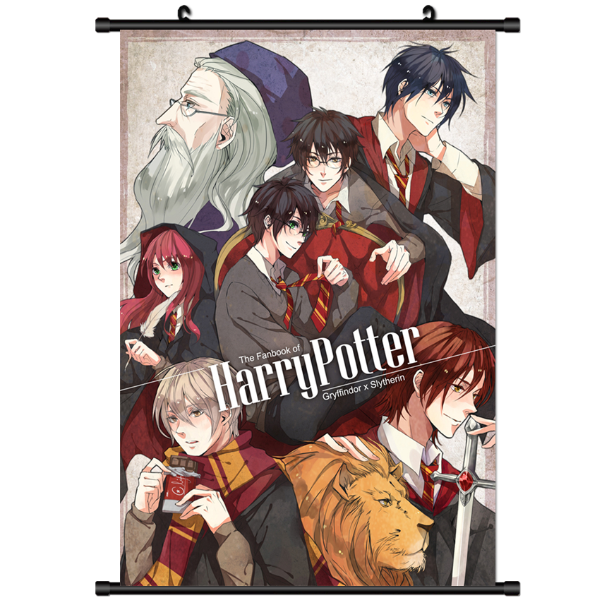 Magic Novel Anime Gryffindor House Harry.Potter wall Scroll poster 2606 ...