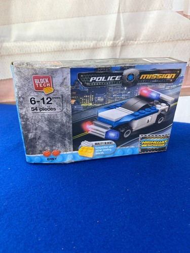Block Tech Police Mission 54 piece set New in box highway response | eBay
