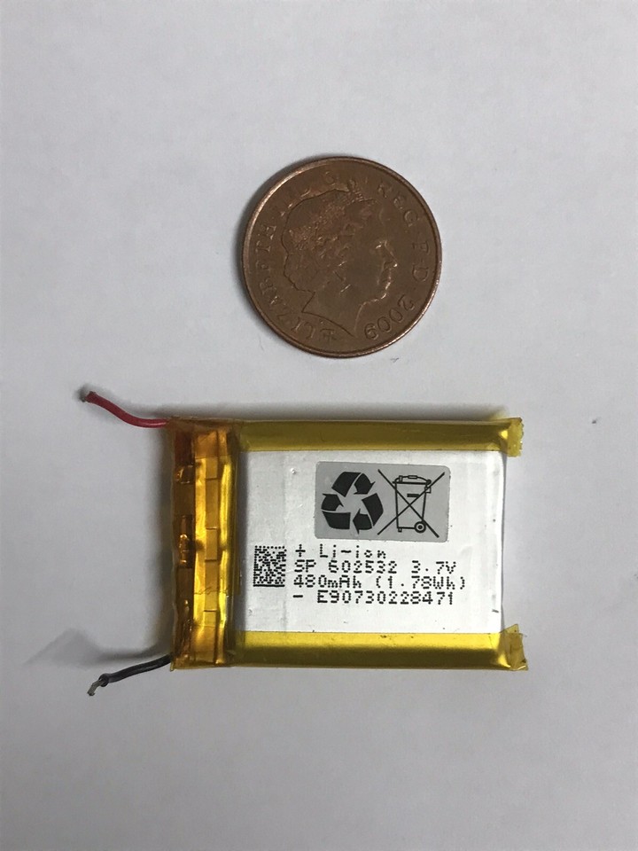 3.7V 480mAh Li-ion Battery SP 602532 VTECH WATCH | eBay UK