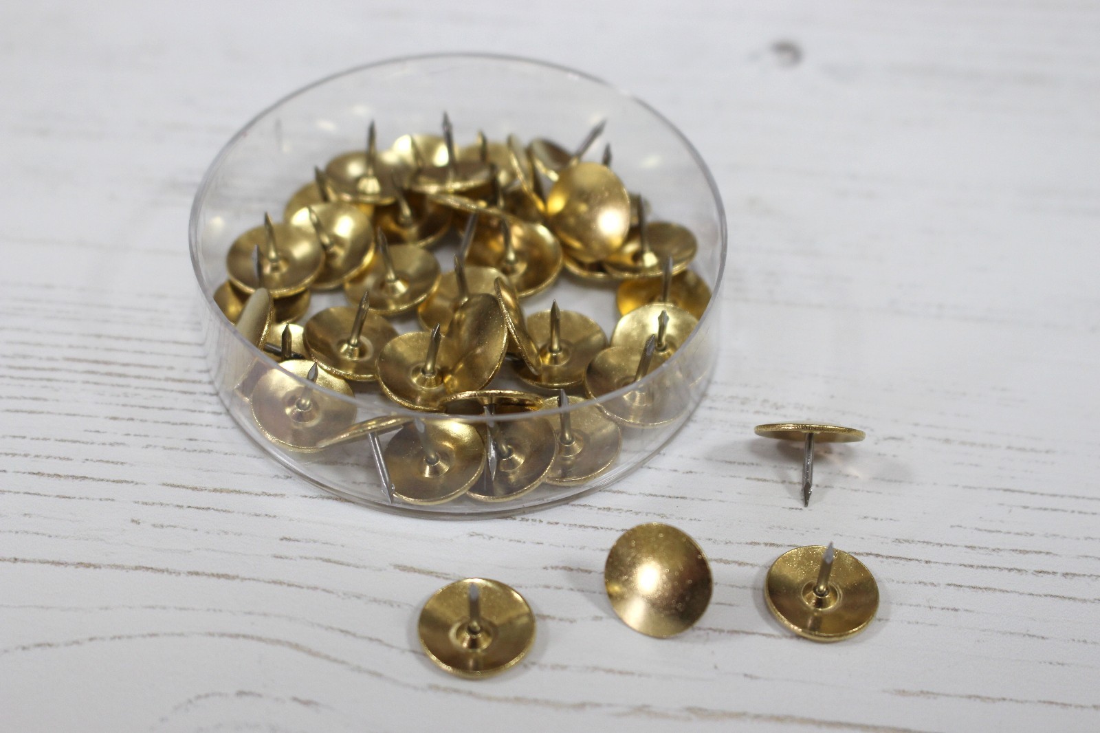 Brass Drawing Pins & Thumb Tacks Nails Brassed Steel 9.5, 11, 12.5, 13 ...
