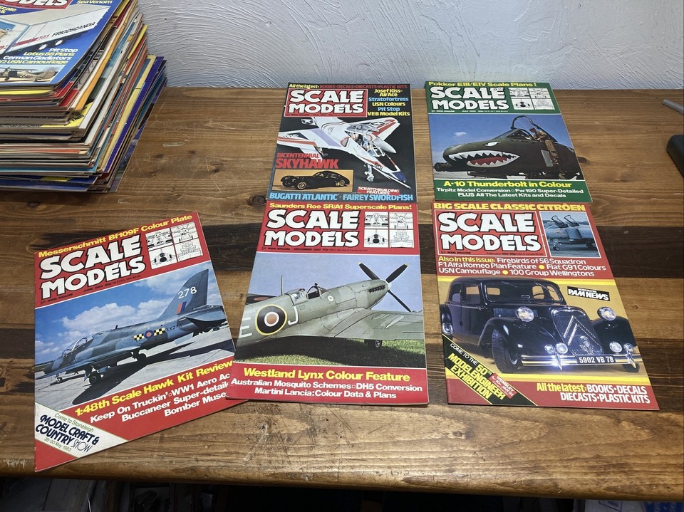 SCALE MODELS Magazine Lot Of 60+ Mags 70’s - 80’s Era Nice Lot | eBay