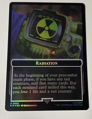 MTG Radiation 0022 Soldier 0004 FOIL Fallout Token 2024 Wizards Of The ...