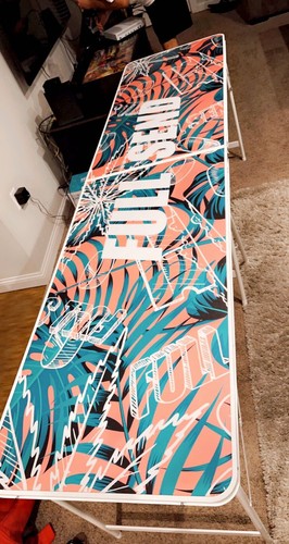 Nelk Full Send Beer Pong Table Weed Tropics V5 | eBay