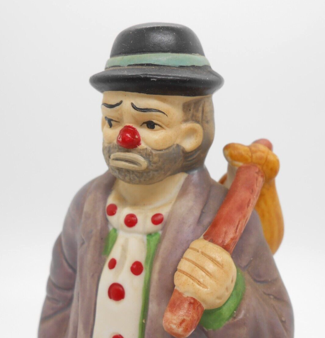 Emmett Kelly Jr Collection Sad Clown Hobo Knapsack Figurine Flambro ...