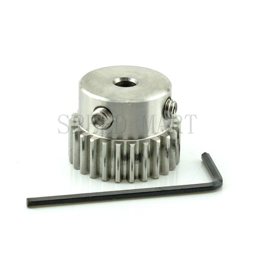 1pcs 1 Module Stainless Spur Gear 24 Teeth Bore 8mm Motor Gear Wheel ...