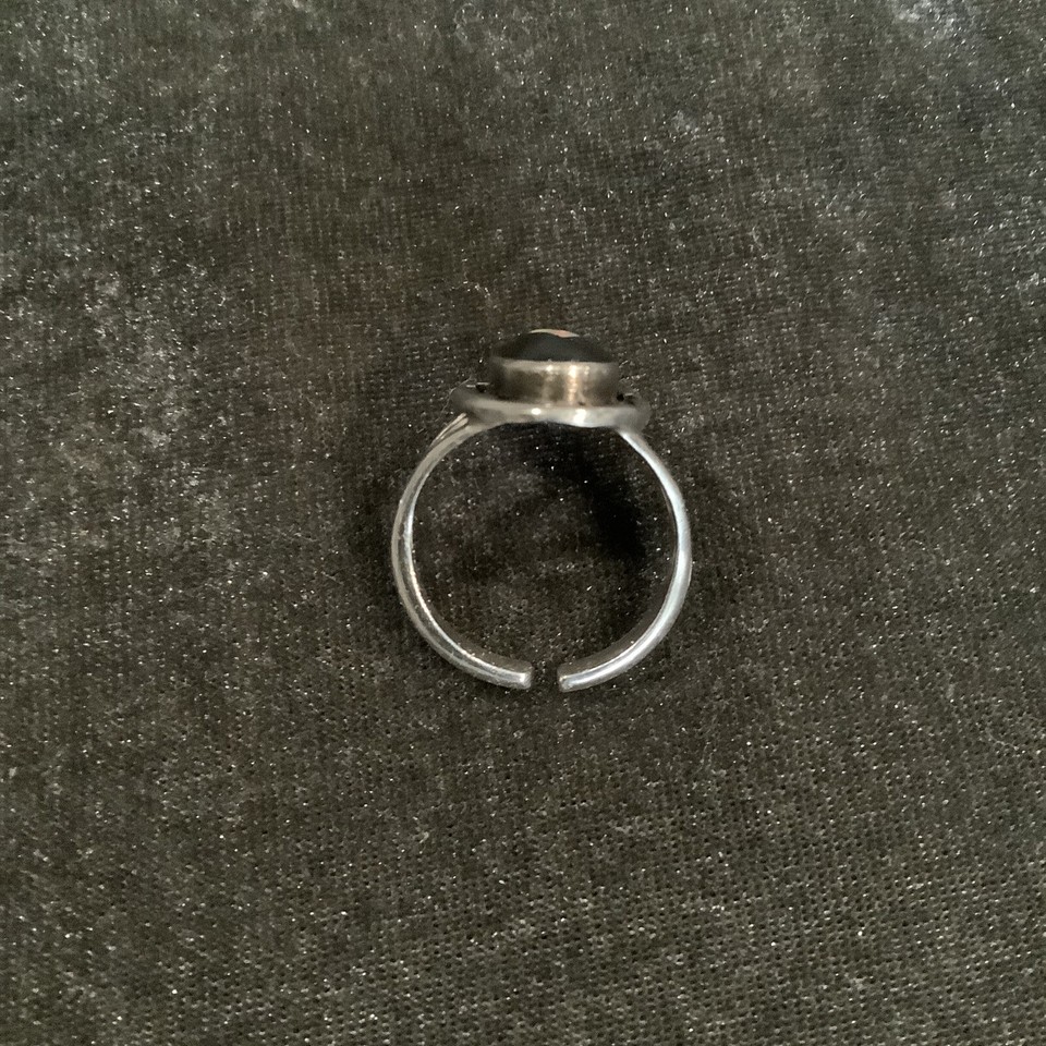 Stunning Vintage Signed “Tem’e” Silver Navajo Opal & Black Onyx ...