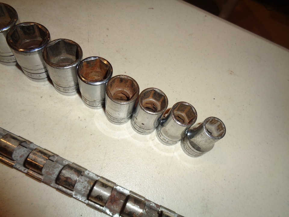 Snap-On Tool- 1/2" Dr., 11 pc. TW Shallow Socket Set SAE, 6-pt, 7/16 ...