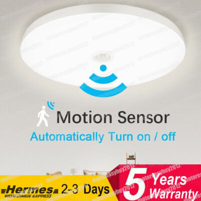 LED Ceiling Light PIR Motion Sensor Light Bathroom Kitchen Living Room ...