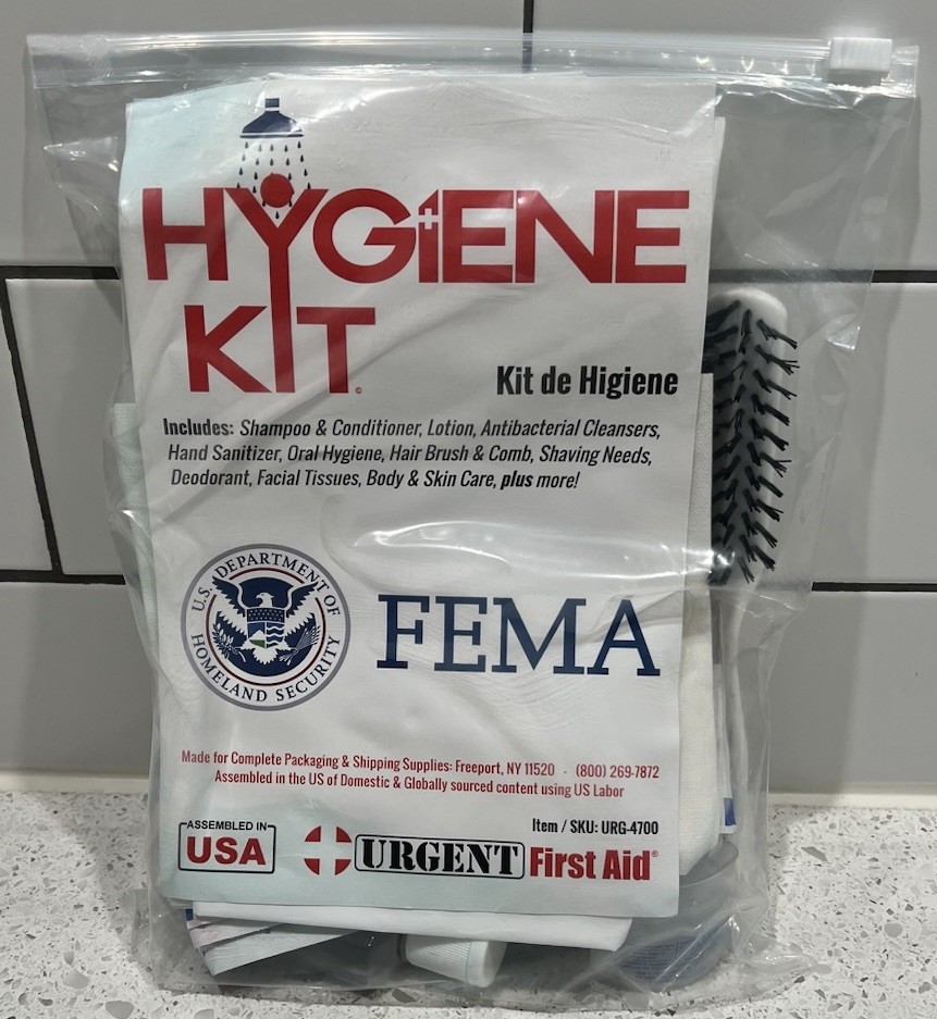 FEMA Government Surplus Hygiene Kit Bagged Emergency Kit Unisex NEW ...