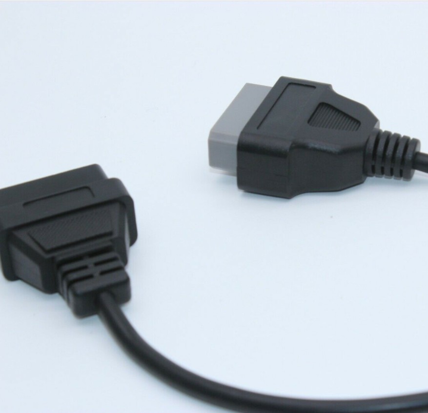 OBD1 to OBD2 Connector Adapter 14 Pin Convert Cable Diagnostic Tool for ...