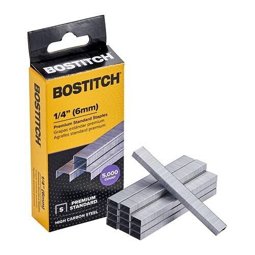 Bostitch Premium Round Wire Staples 210 Strips Standard Box/5000 Office ...