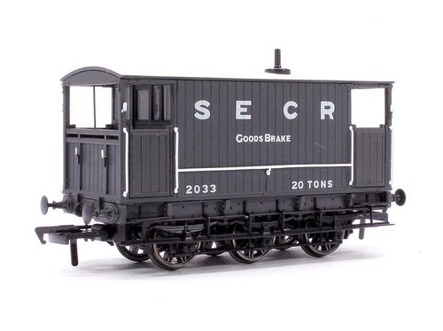 931001 Rapido Trains Uk SECR 6 Wheel Brake Van SECR Grey No.2033 for ...