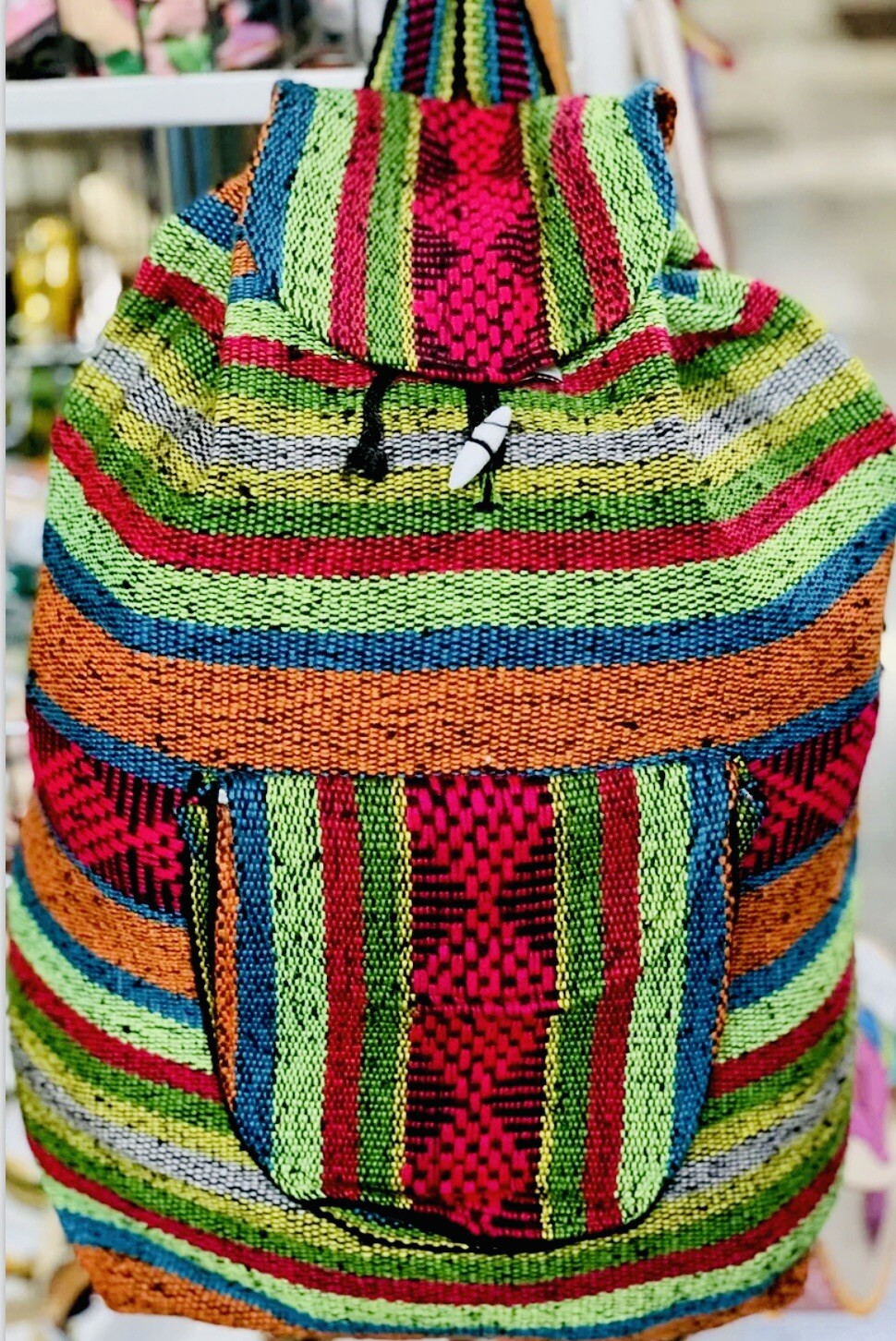 Mexican Backpack (Mochila) Handwoven backpack RASTA Surfer Hippie ...