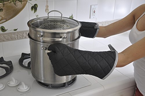 Flame Retardant Kitchen And Bbq Heavy Duty Burn Protection Quilted Mitt ...