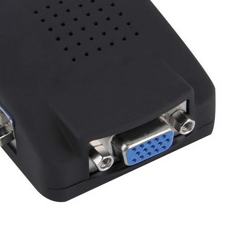 Composite Video Converter RCA/S-Video To VGA Converter Adapter - For ...