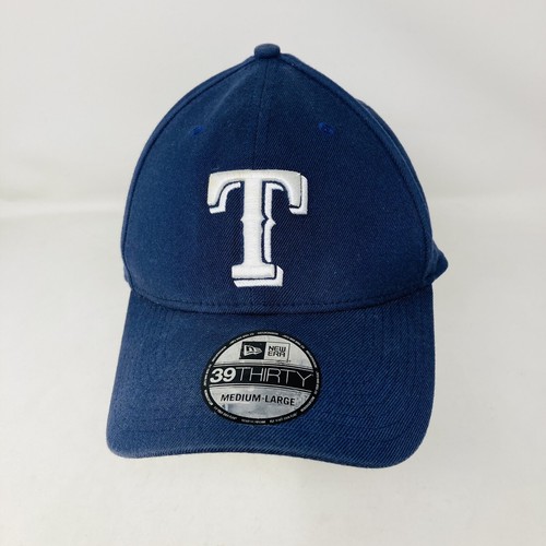 Texas Rangers Ball Cap New Medium-Large New Era 39 Thirty Blue White ...