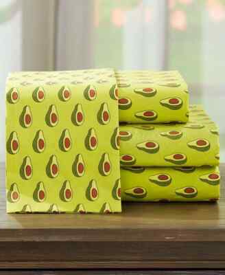 Southwest Cactus Printed Sheet Sets Colorful Fiesta Yummy Avocado Sheet ...