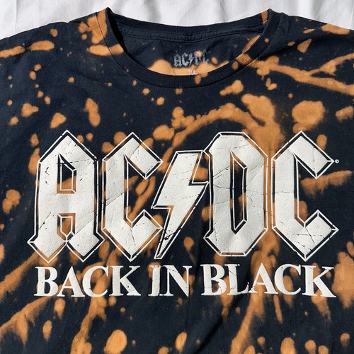 AC/DC Back In Black Rare Jackson Pollock Style Splatter Pattern ...