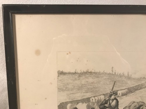 Artist Edwin Forbes Original Engraved Etching ~ Rear of the Column 1876 ...
