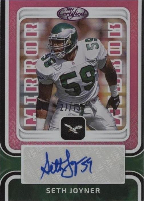 2024 Panini Certified - Mirror Signatures Seth Joyner #MS-SJ Pink /75 ...