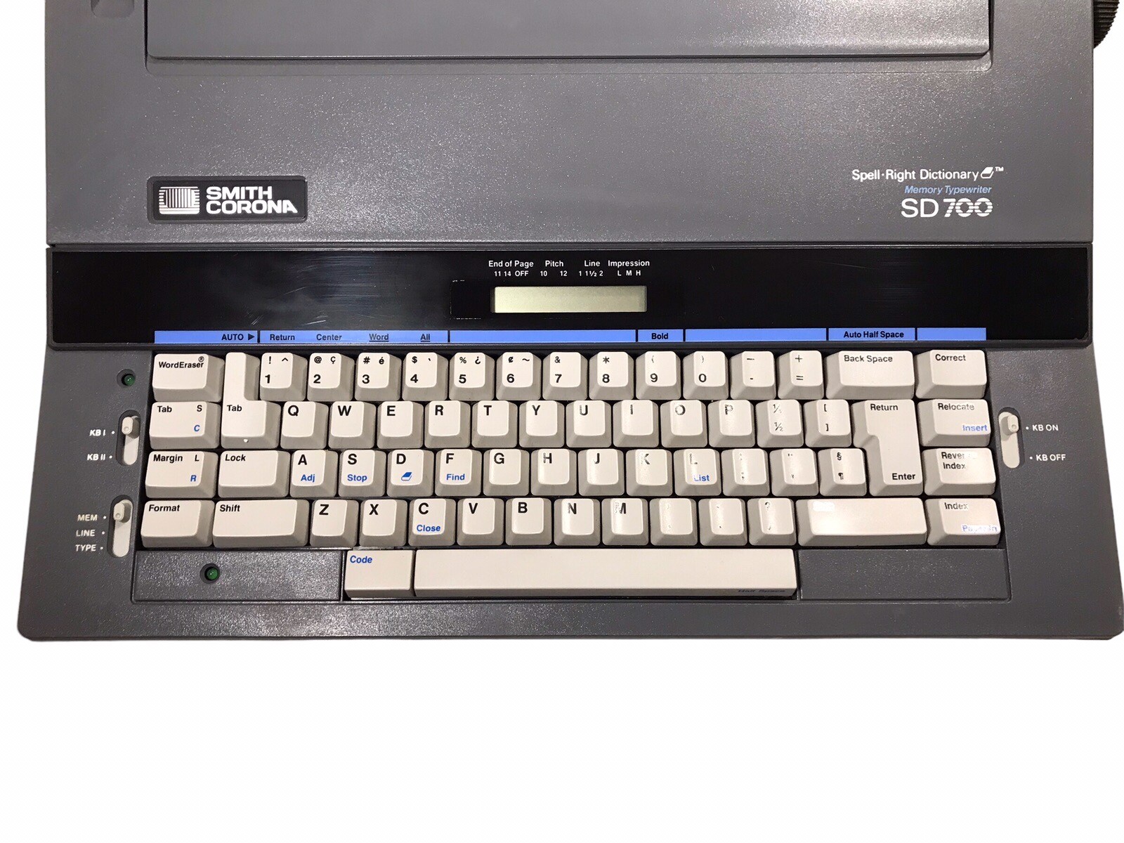 Smith Corona SD700 Memory Spell Right Electric Typewriter FOR PARTS OR ...