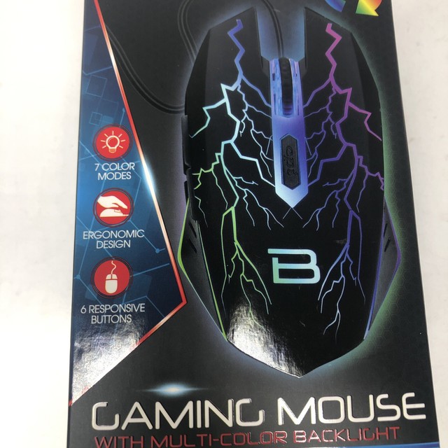 Bytech Multi-color Backlight Gaming Mouse With 6 Buttons & 7 LED Colors ...