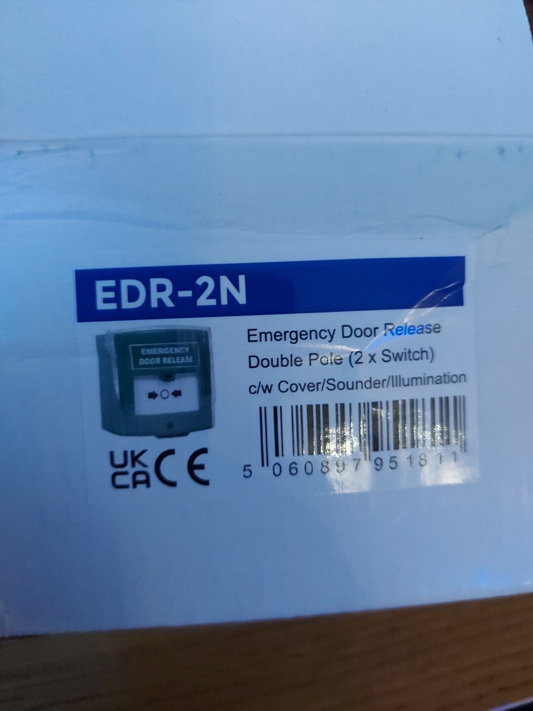 RGL EDR-2N Emergency Door Release with Plastic Front Covers, Internal ...