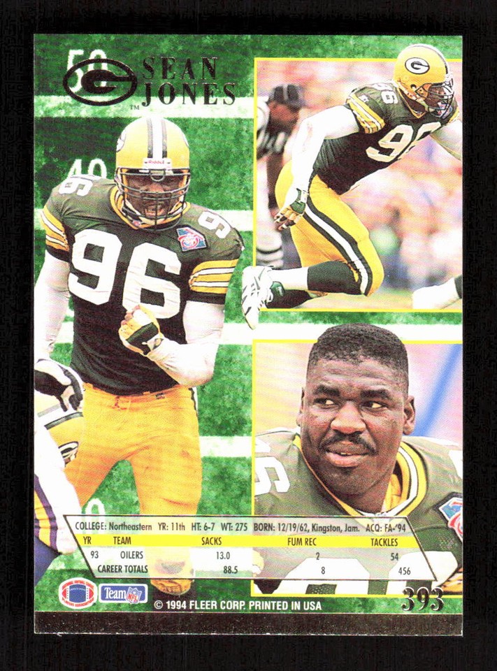 1994 Ultra Sean Jones #393 | eBay