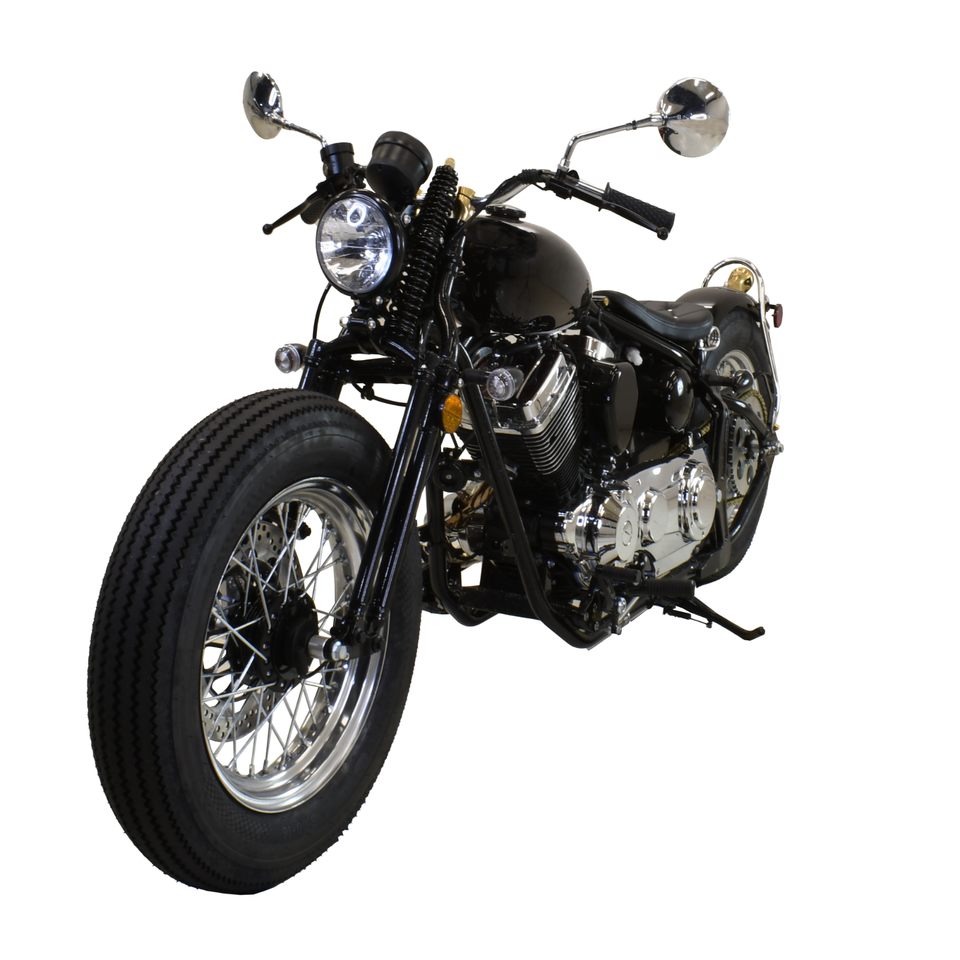 Massimo Motor Black Voger Motorcycle 249cc 62+mph 2 Cylinder 5-Speed ...